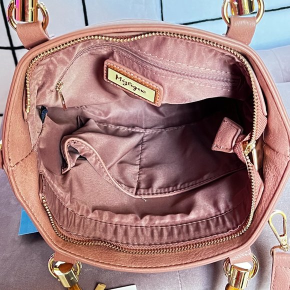 Miztique | Bags | Miztique Vegan Leather Two Tone Straw Crossbody Bag ...